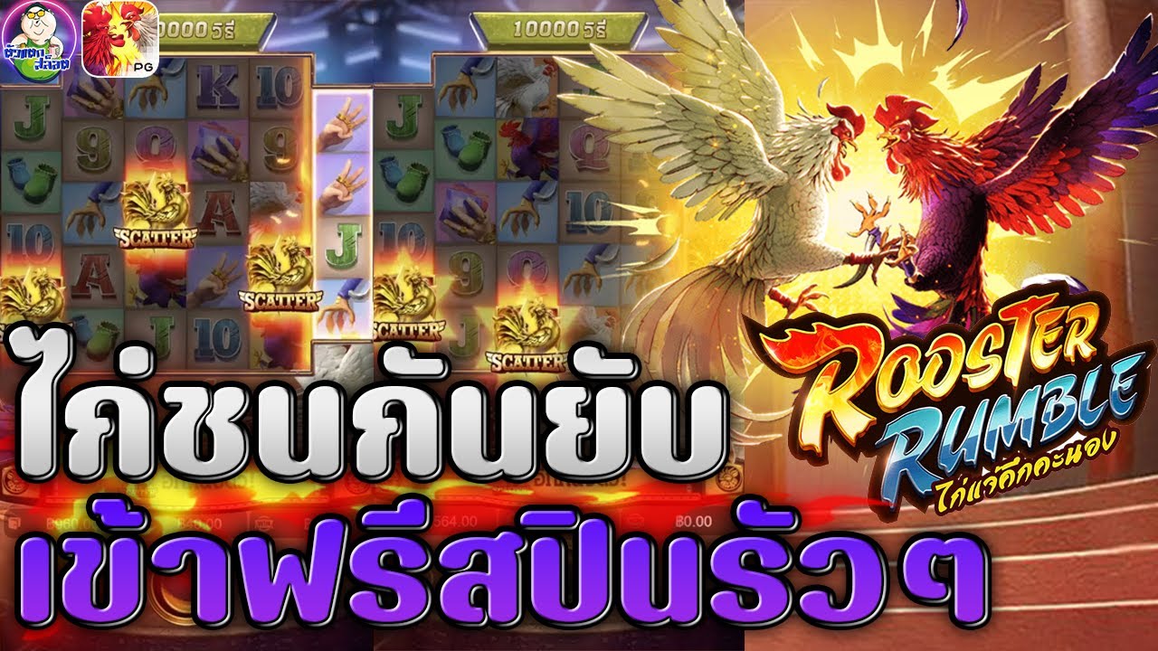 #AMBBOSS - Rooster Rumble ไก่แจ้คึกคะนอง PG "ไก่ชนกันยับ!!! เข้าฟรีสปิน ...