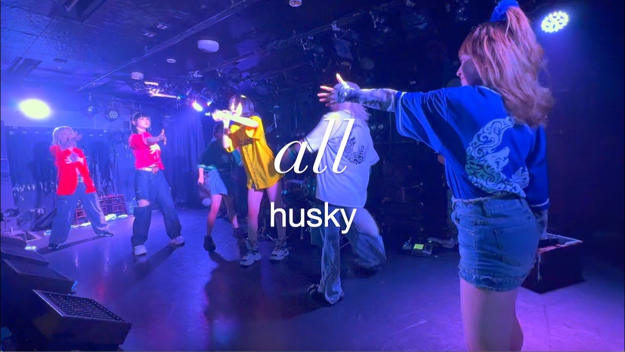 husky（Band Set） - all（Live at Shinsaibashi VARON） - YouTube