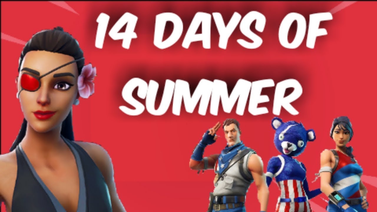 Fortnite live 14 days of summer, 14 days of summer challenges, New ...