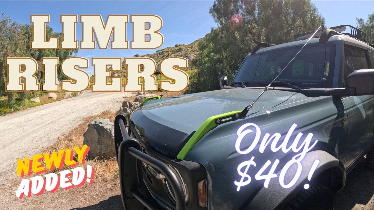 How to install Limb Risers on the Ford Bronco - Roof Rack required ...