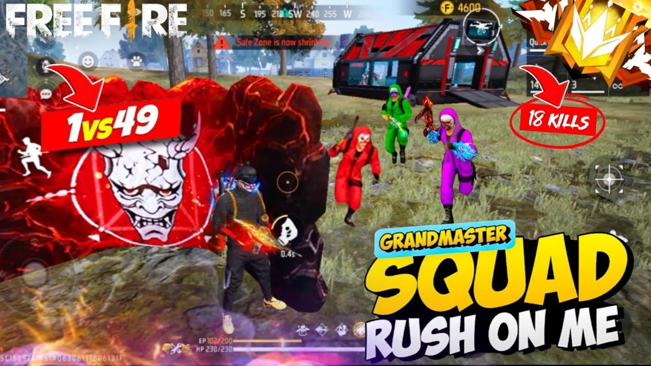 FREEFIRE 🔥Solo vs Squad M4A1 III+ Mp40 🤯 18 Kills Total - Garena free fire | Zero Yt #freefire ...