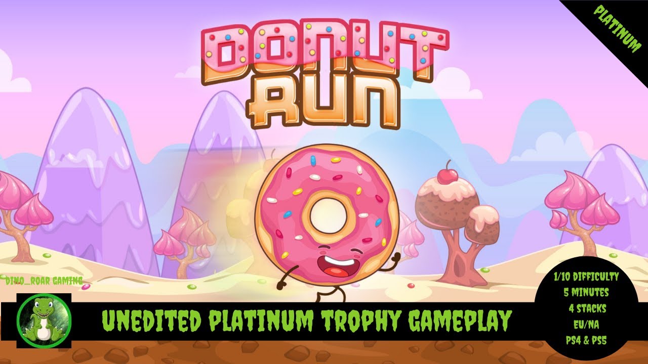 Donut Run - Full Unedited Platinum Trophy Gameplay (PS4/PS5) - YouTube