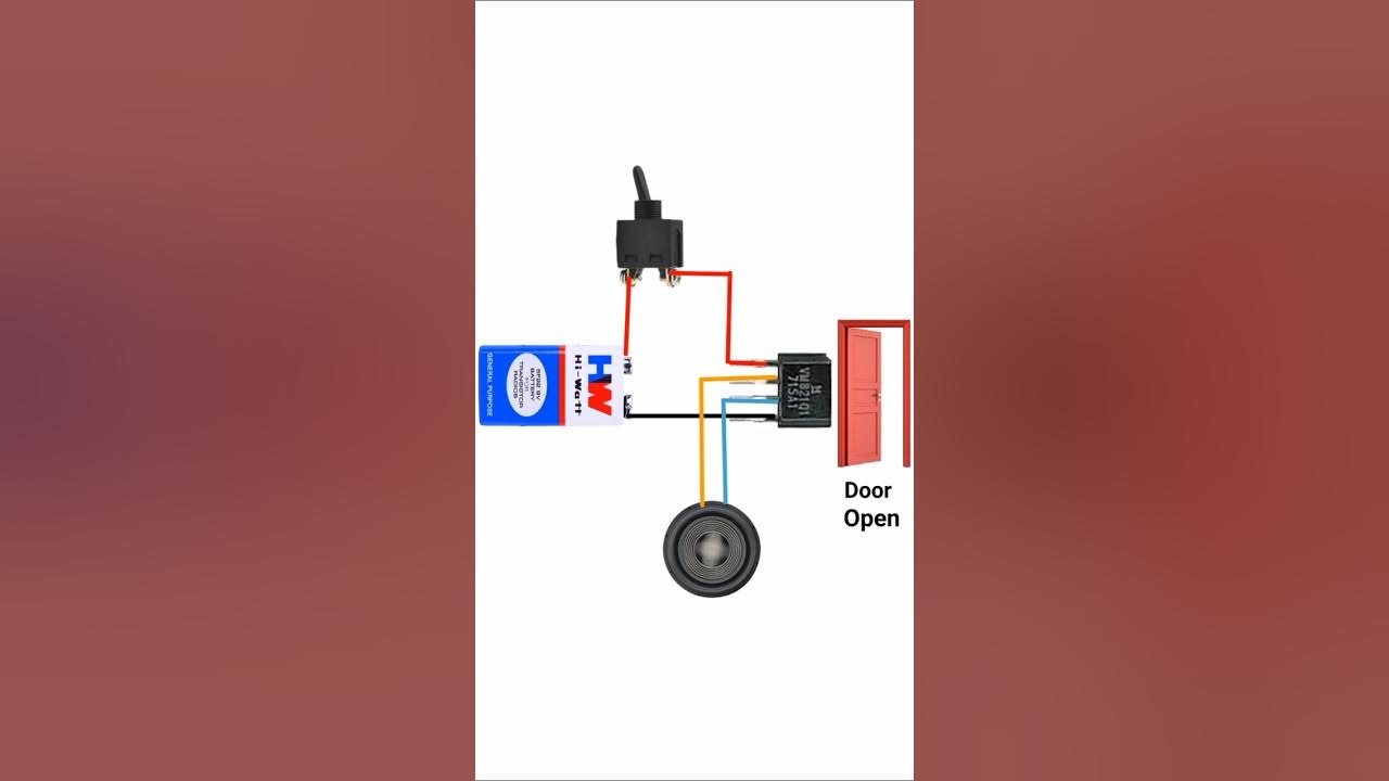 Door Open Alarm Circuit using Hall Effect Sensor#shorts #youtubeshorts ...