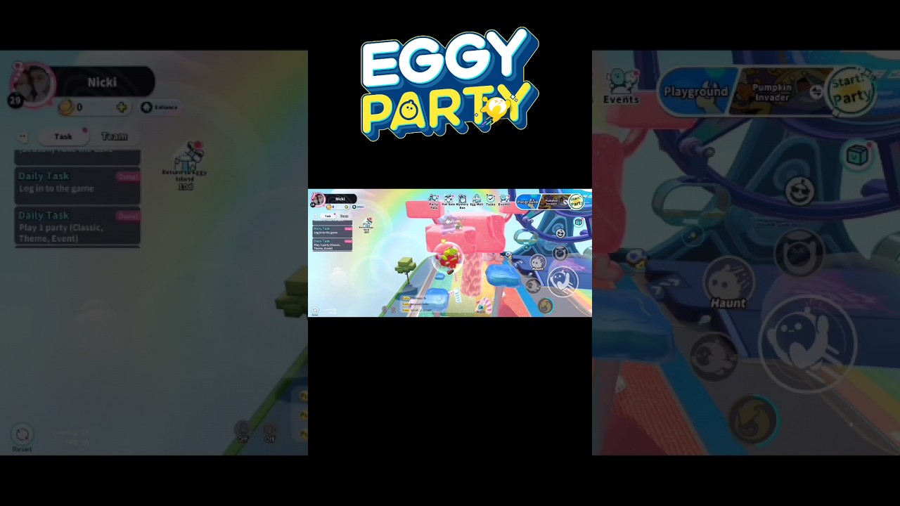 Getting stuck at a Bubble of stusluls while I float at the air in Eggy Party! || stusluls - YouTube