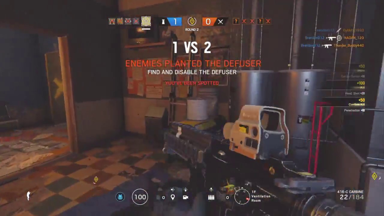 Rainbow Six® Siege 1v5 Defuse+ACE on Bomb - YouTube