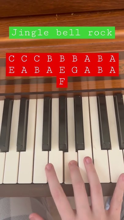 Jingle Bell Rock //easy piano tutorial - YouTube