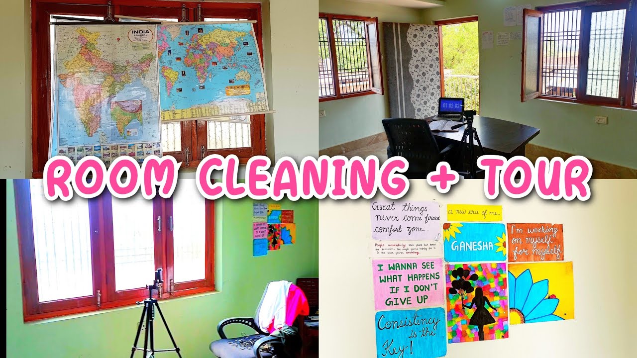 Room Tour + Spring Deep Cleaning My Room 🫧 🧹 | UPSC Aspirant's Room 🌍📑📚 ...