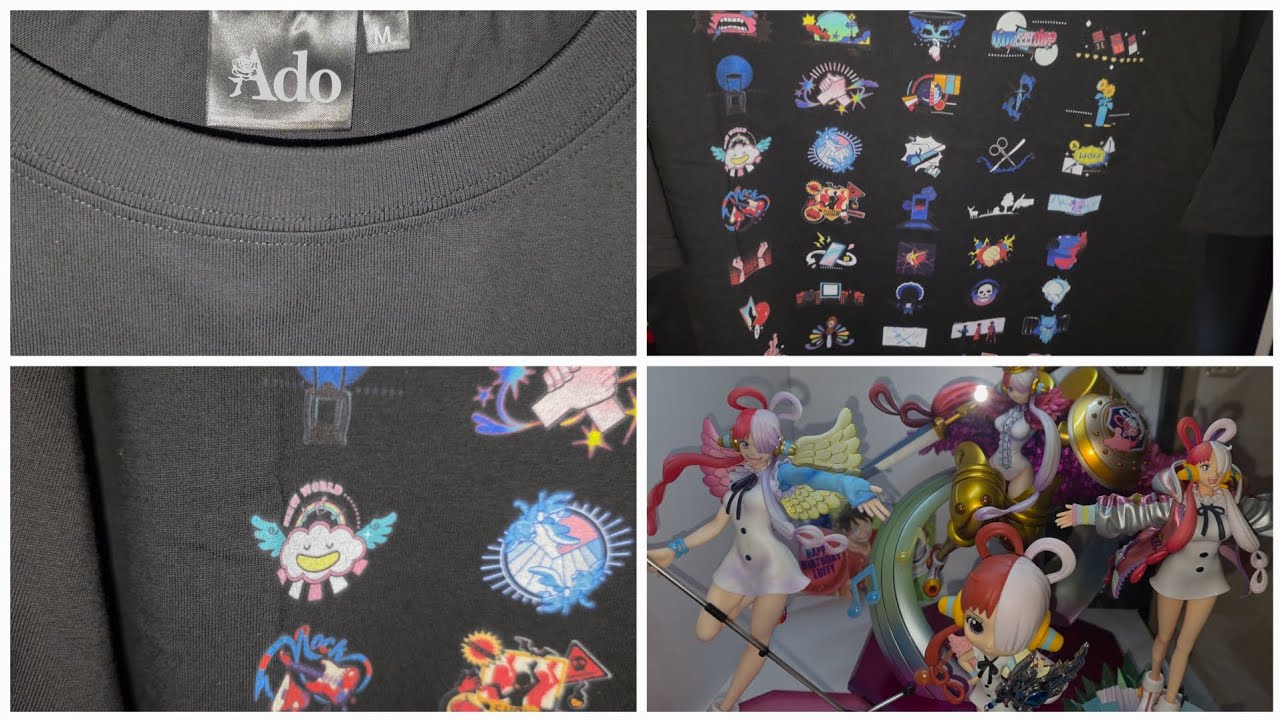 Ado's best adobum T-shirt, Ado 5th-anniversary pop-up store #ado - YouTube