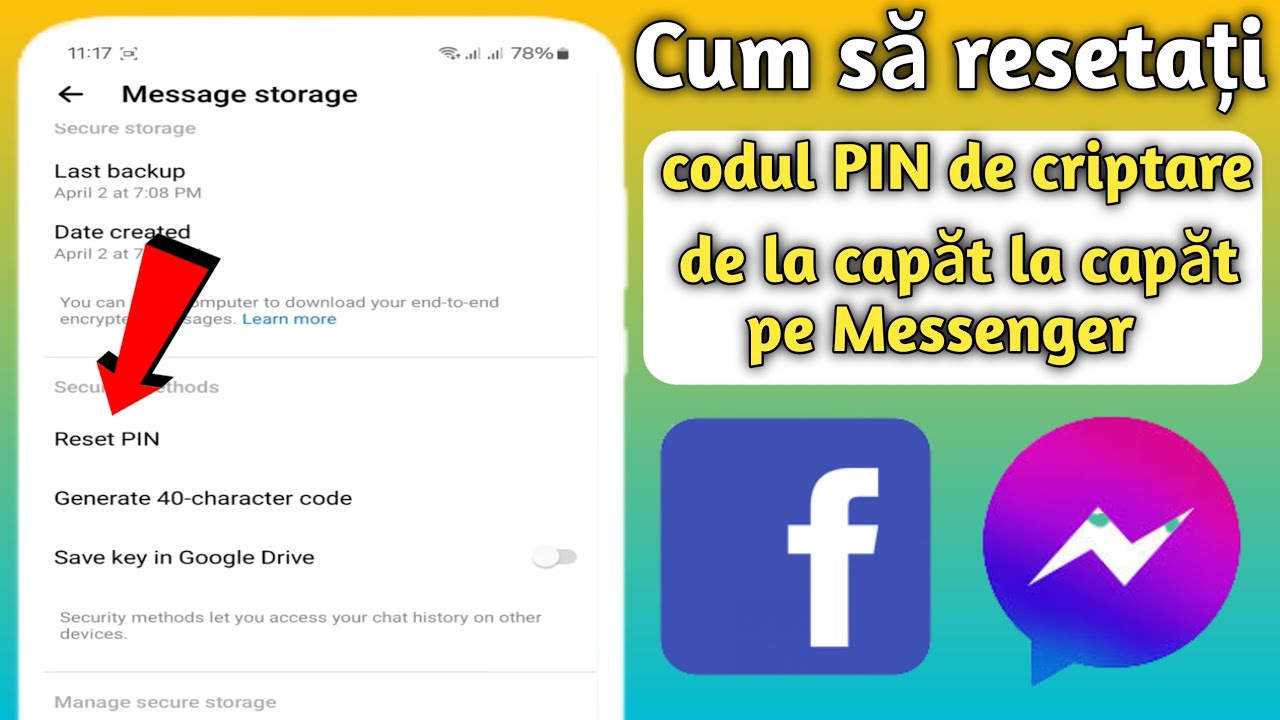 Cum să resetați codul PIN de chat criptat end-to-end pe Messenger | Am ...
