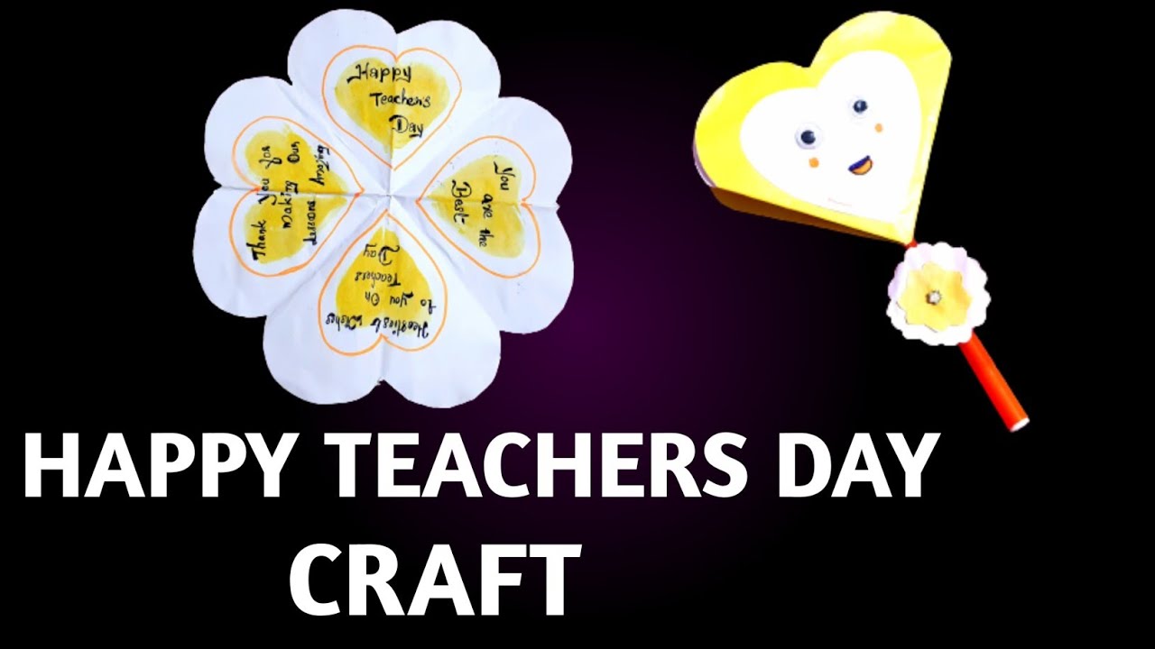 TEACHERS DAY CARD MAKING IDEA || HAPPY TEACHERS DAY CRAFT IDEA||NIMZ ...