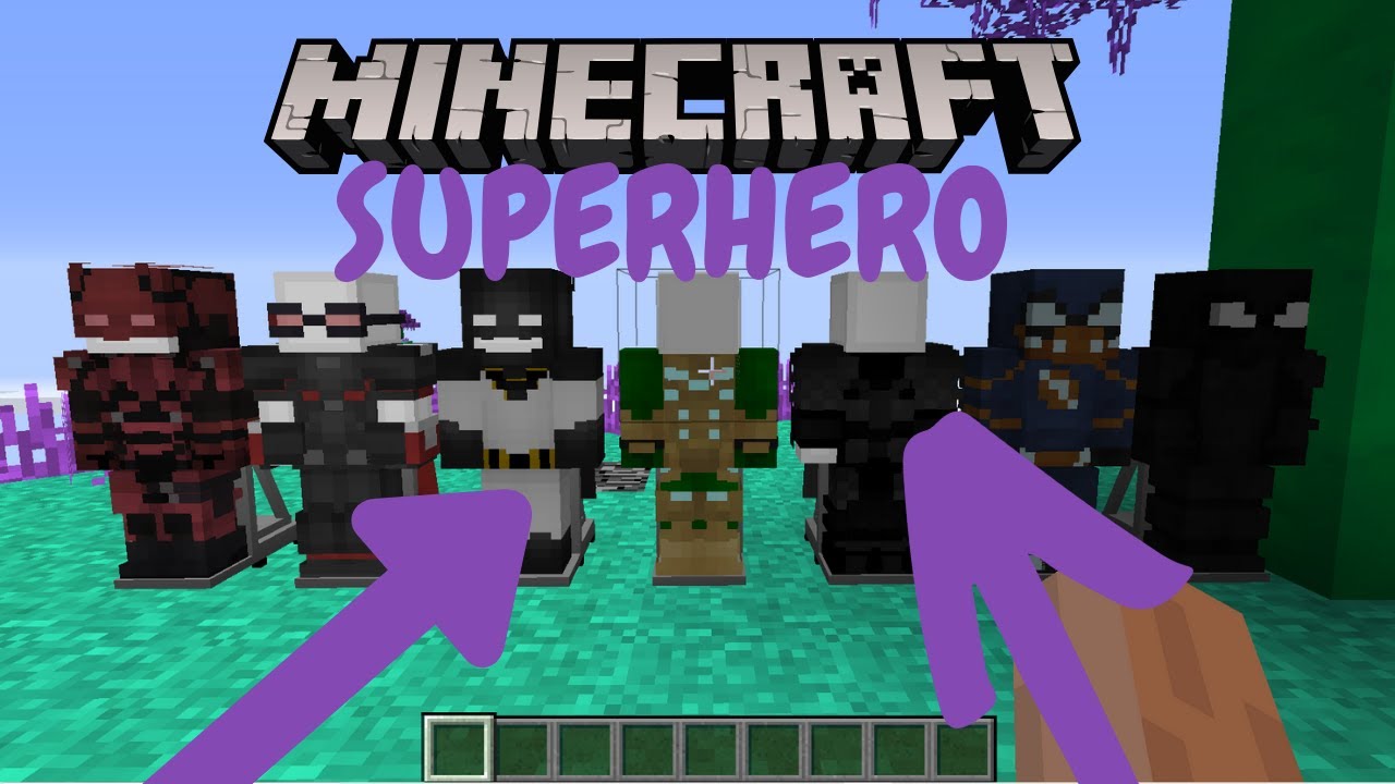 Minecraft Superhero Mod - Marvel vs DC (part.2) - YouTube
