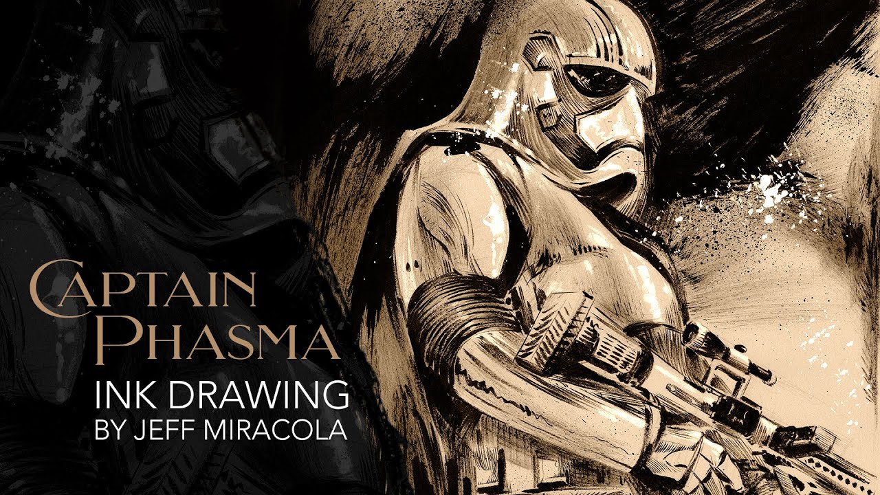 Drawing Captain Phasma from Star Wars by Fantasy Artist Jeff Miracola ...