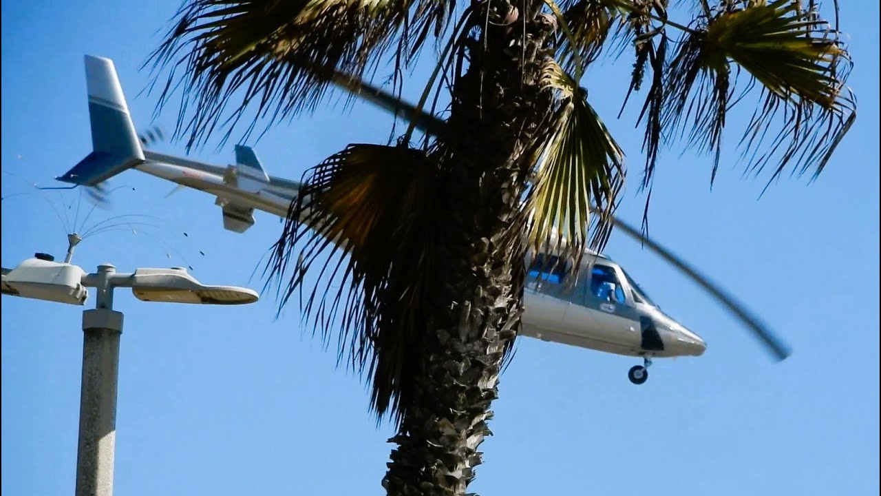 Actual Crash - Bell 222 & Slow Motion Huntington Beach Helicopter ...