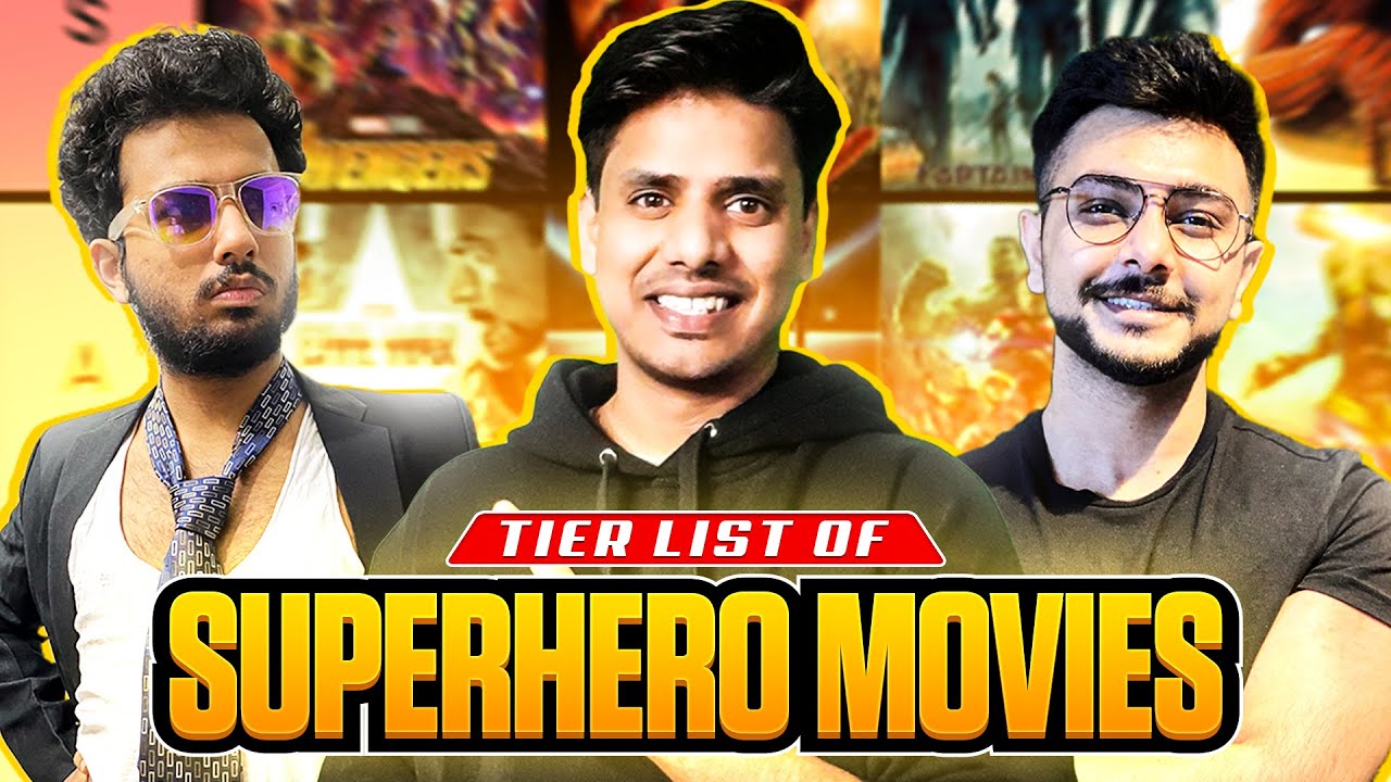 SUPERHERO MOVIES TIER LIST with Vedant Rusty - YouTube