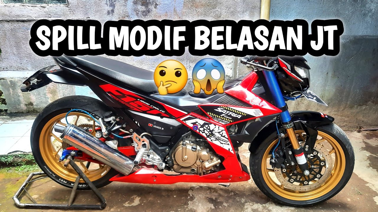 SPILL DAN TOTAL MODIFIKASI GAMBOT SATRIA FU INJEKSI - YouTube