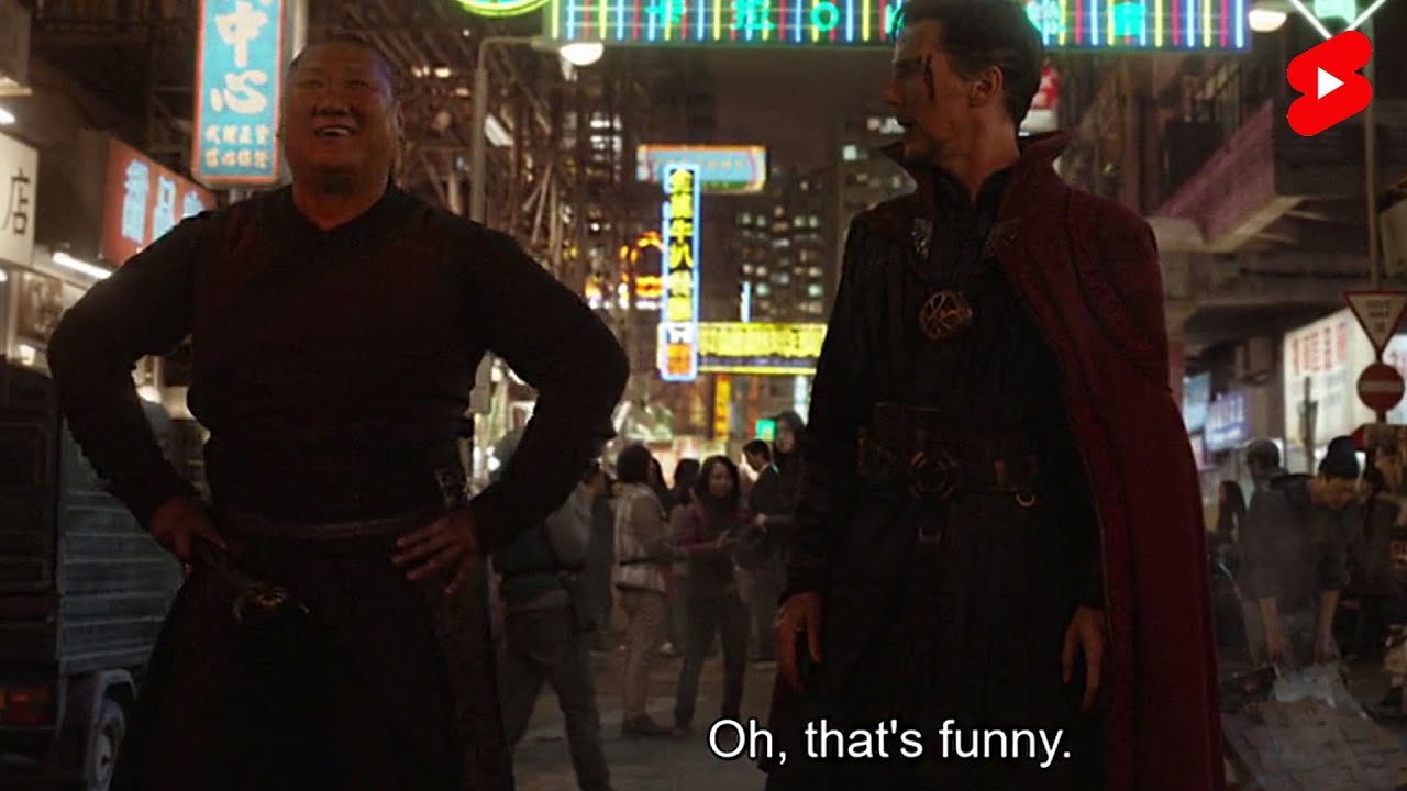 Why Does Wong Laugh At Strange's Bad Joke? - YouTube