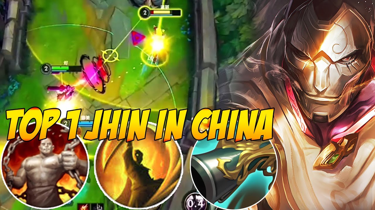 TOP 1 JHIN GAMEPLAY IN CHINA SERVER | NEW RUNES FOR JHIN - YouTube