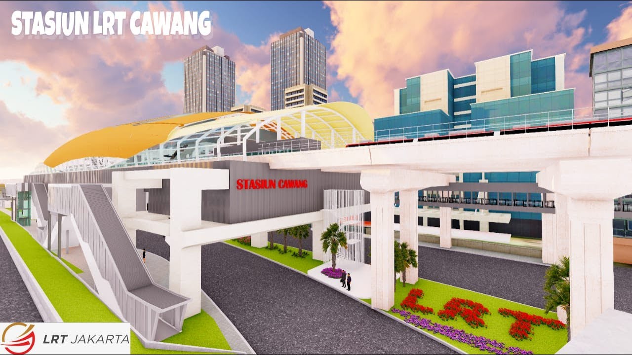 STASIUN LRT CAWANG (ANIMATION) - YouTube