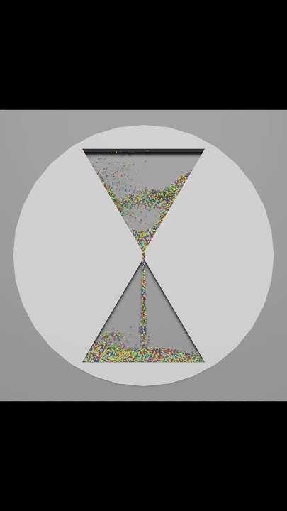 Exploding Hourglass! Amazing Particle Simulation #shorts - YouTube