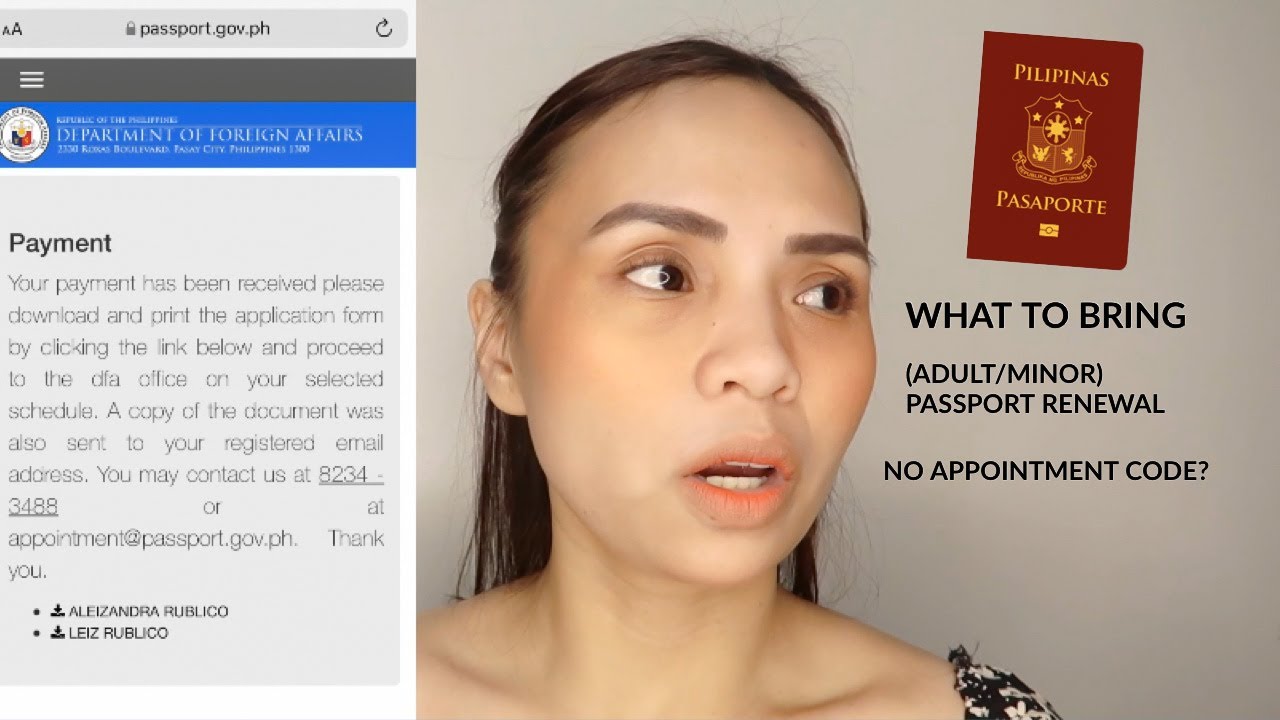 Ph PASSPORT RENEWAL APPOINTMENT CODE REQUIREMENTS AND THE LIKE YouTube Ph PASSPORT RENEWAL APPOINTMENT CODE REQUIREMENTS AND THE LIKE YouTube