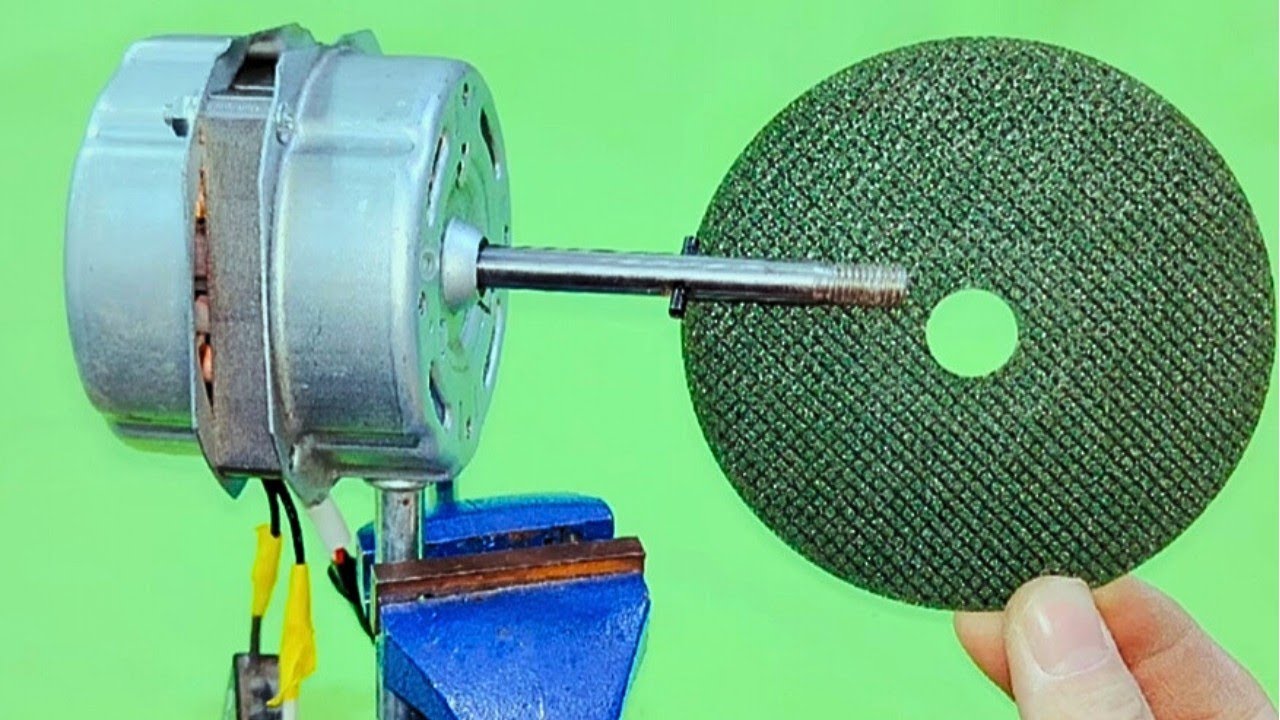 Diy grinder machine at home with dc motor ! dc moter life hacks new ...