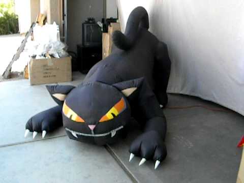 Gemmy Animated Black Cat - YouTube