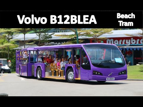 Volvo B12BLEA | Sentosa Beach Tram Shuttle - YouTube