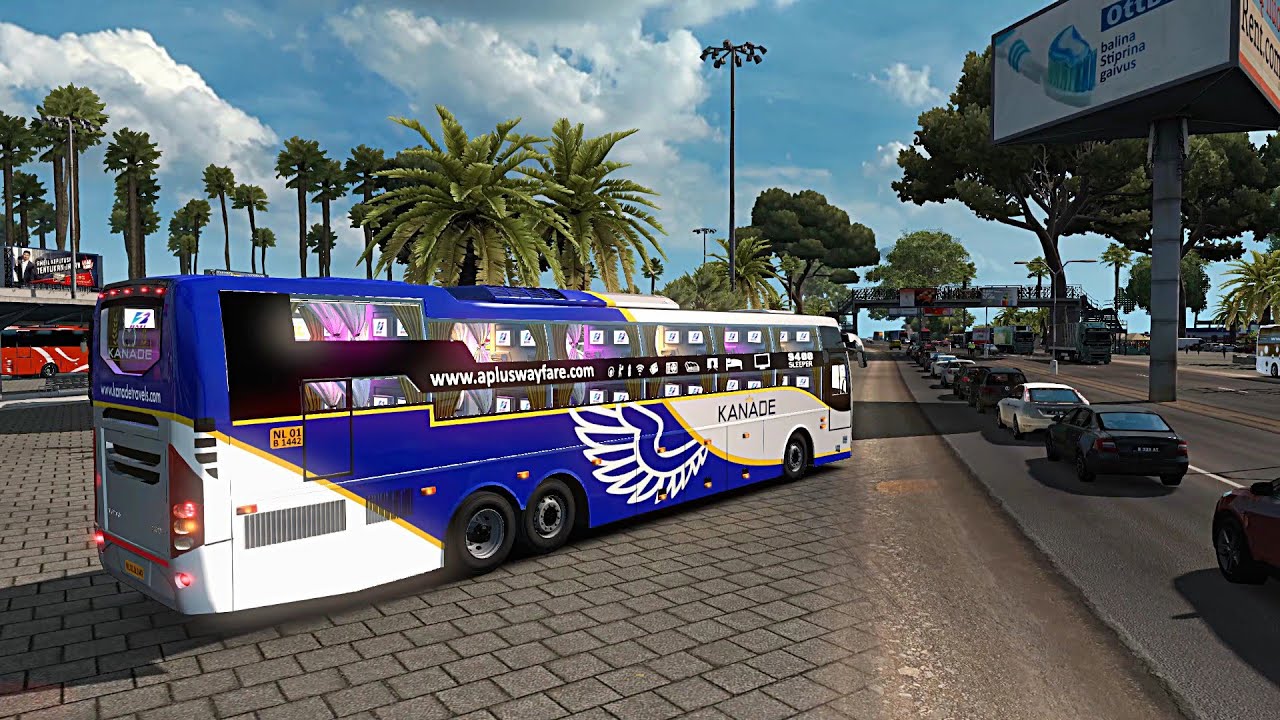 Kanade Bus Volvo B9R Sleeper | Euro Truck Simulator 2 Gameplay | Indian ...