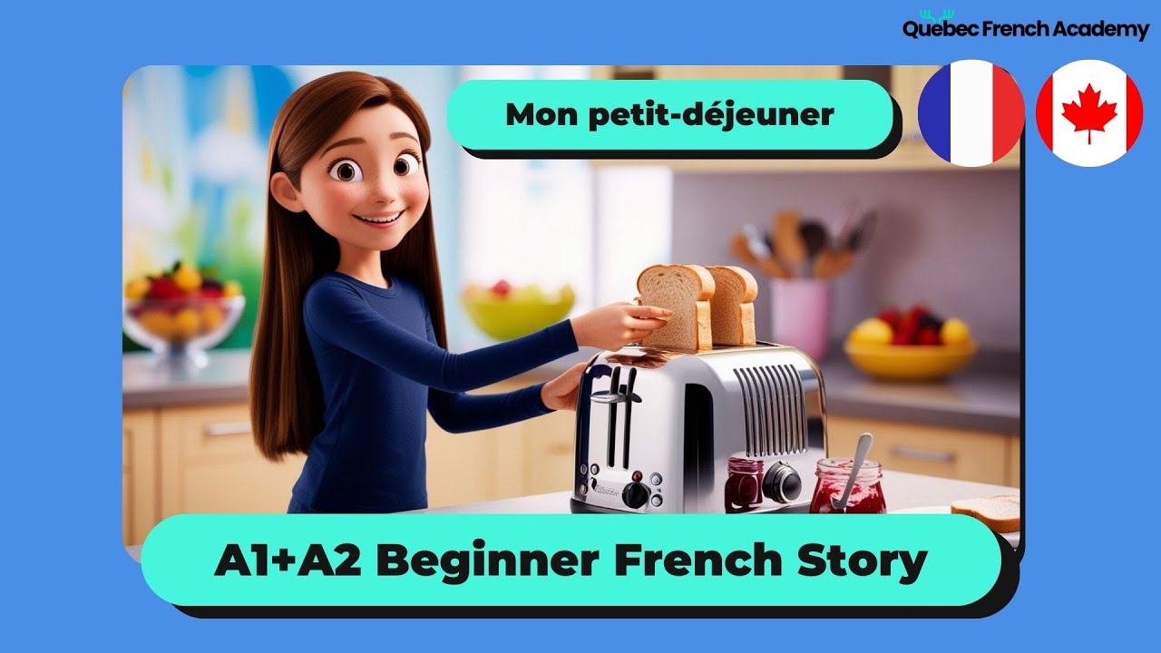 Beginner French Story + PDF Learn How to Describe Morning Routine in ...