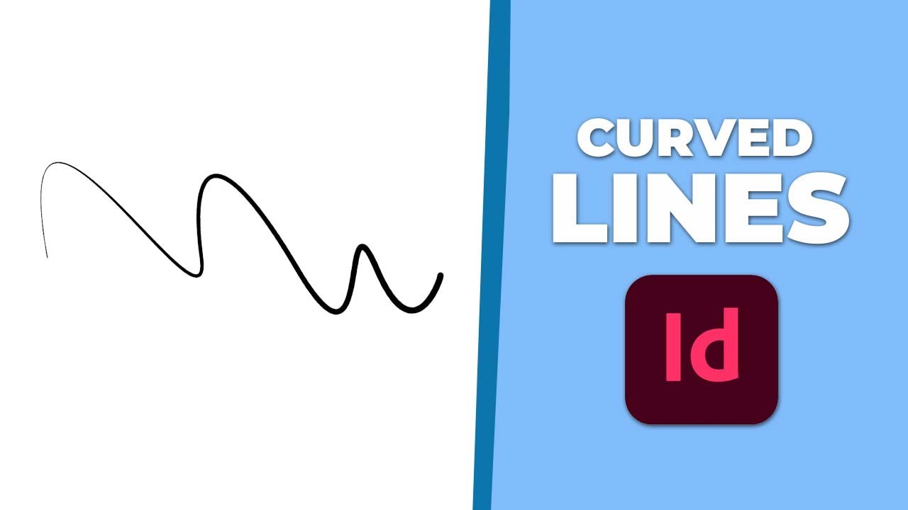 How to make curved lines in InDesign - YouTube