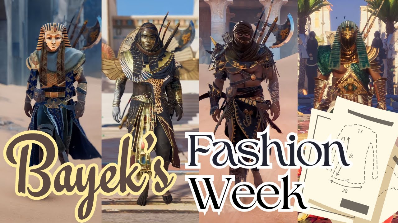 Bayek Fashion Show With All Outfits - Assassin's Creed Origins - YouTube