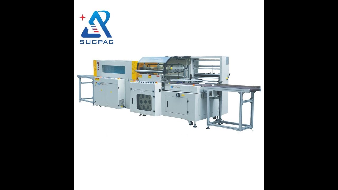 SPR heat shrink wrap machines L type sealing and shrink machine - YouTube