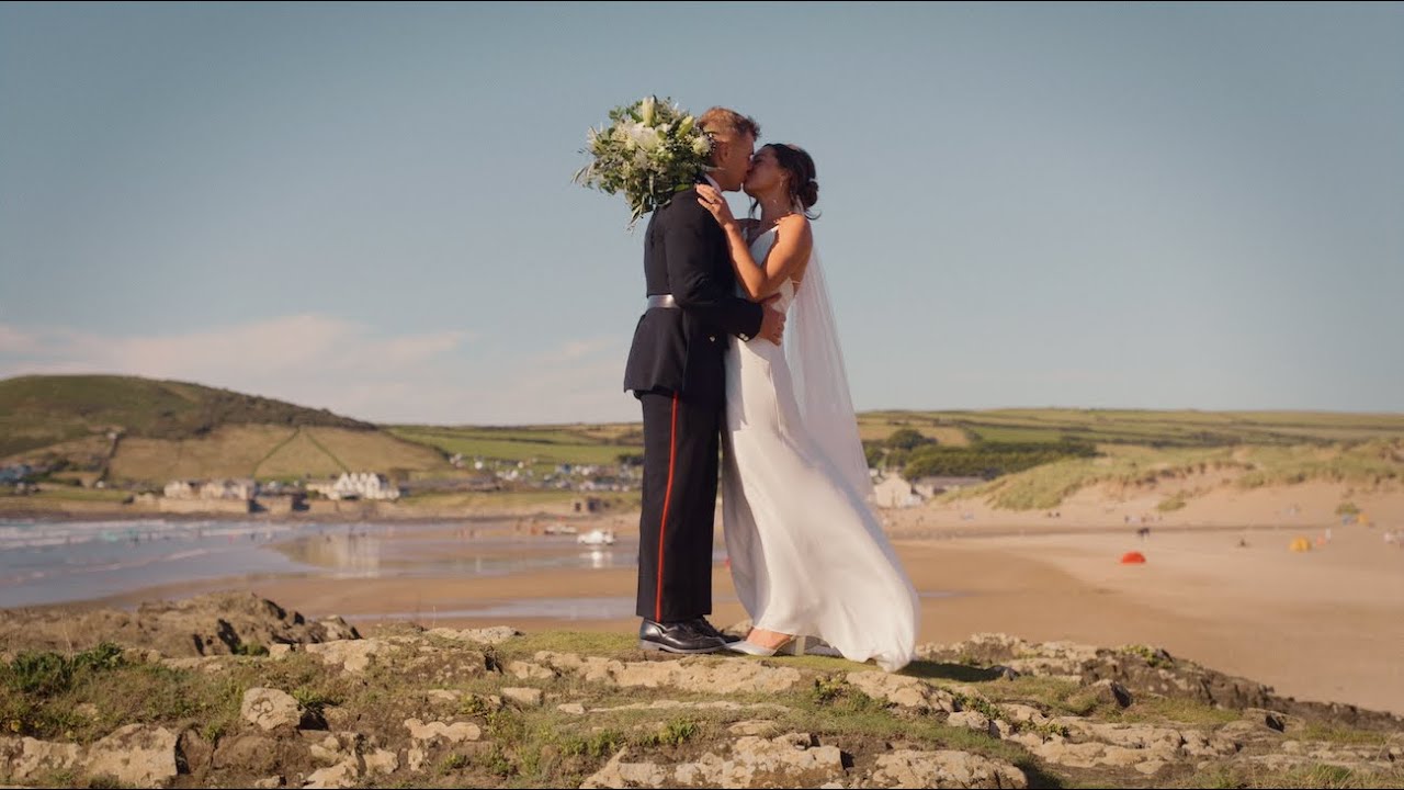 Ben & Victoria’s Breathtaking Beachside Wedding on the North Devon ...