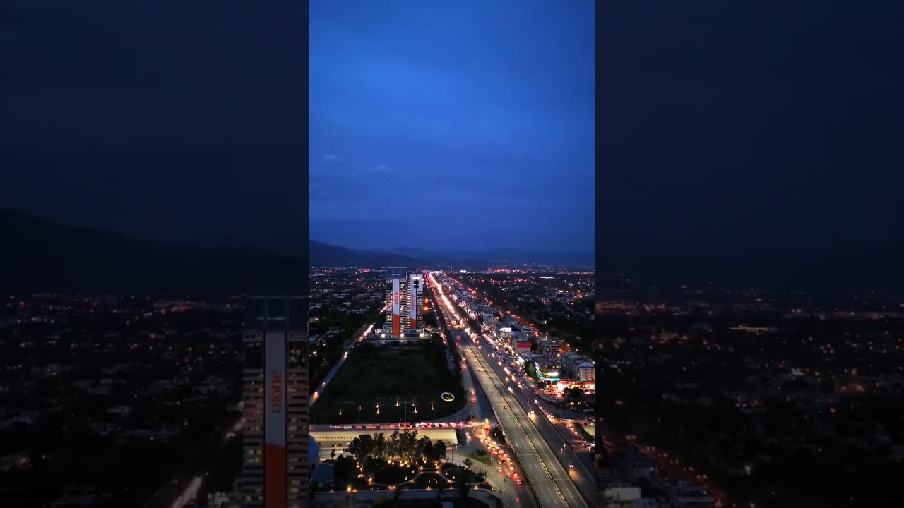 Night view of islamabad - YouTube