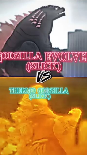 EVOLVED GODZILLA(slick) vs THERMO GODZILLA(slick)#slick#godzilla# - YouTube