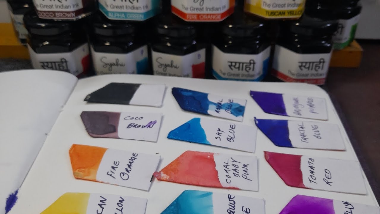 @syahi-thegreatindianink2896 Ink line up|INK UNBOXING/INK SWATCHES ...