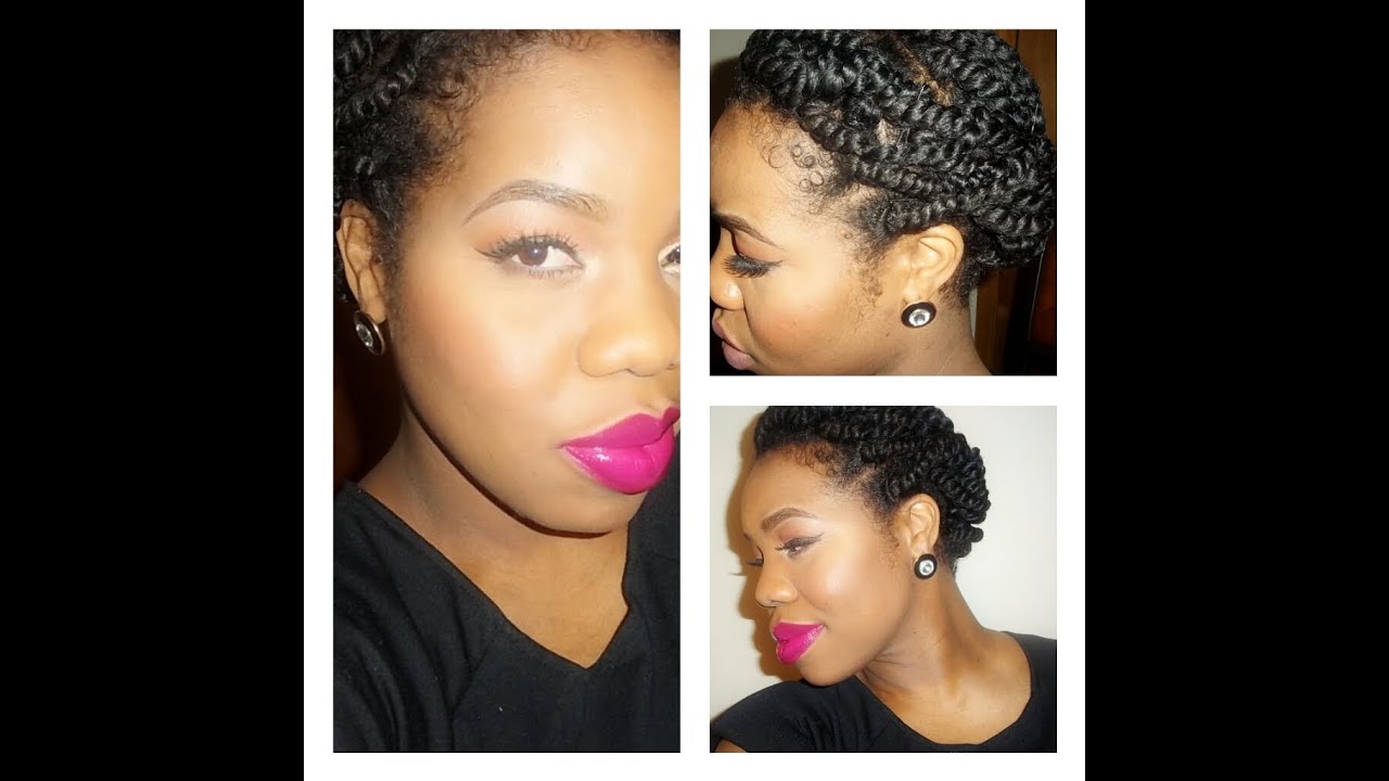 "natural hair": EASY protective style FOR TWO STRAND TWIST - YouTube