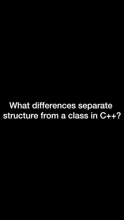 Structure vs class c++ ? Coding interview question basic level question ...