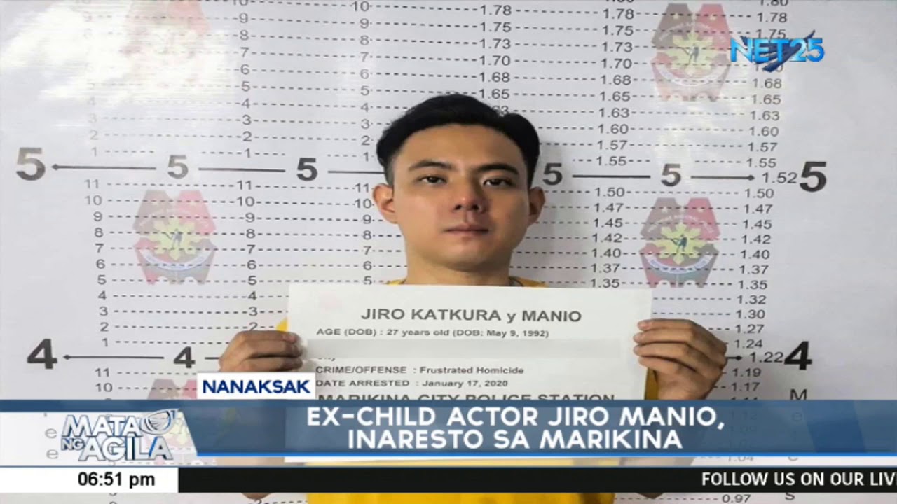 Ex-child Actor Jiro Manio, inaresto sa Marikina - YouTube