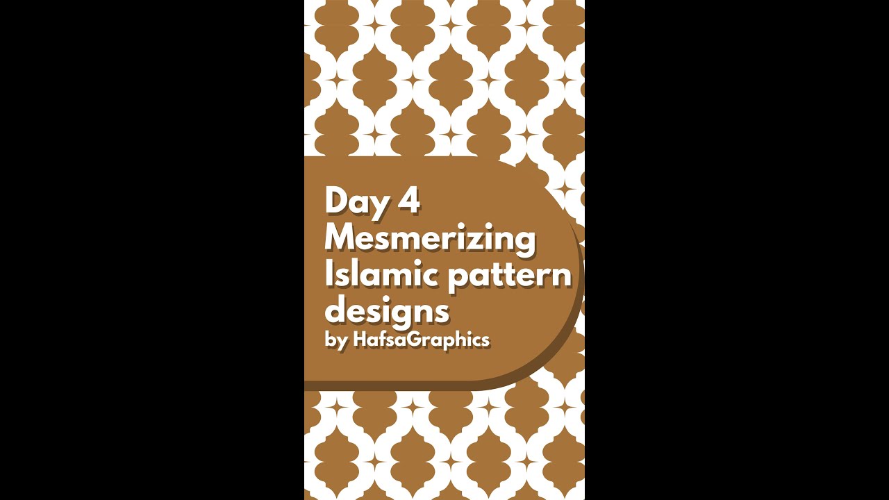 Day 4 - New Islamic Pattern Design by Hafsagraphics | Islamic Art ...