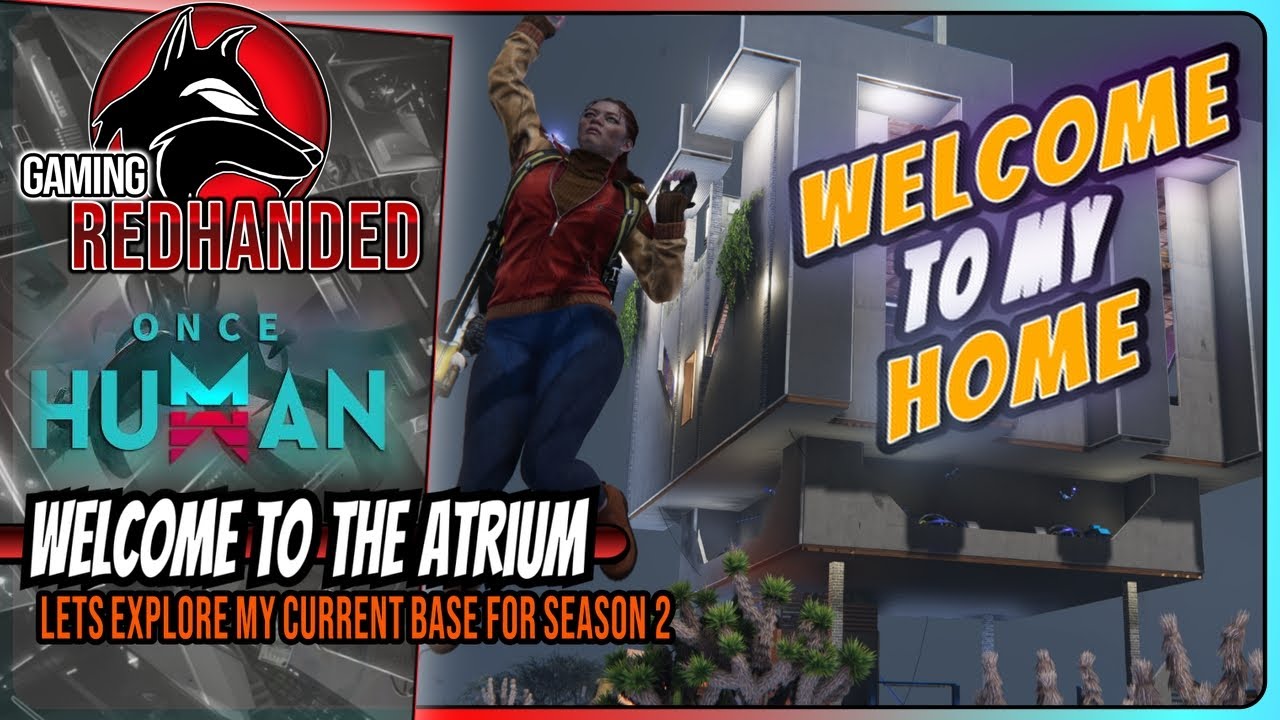 Once Human | Showing off my Base Build Design - The Atrium - YouTube