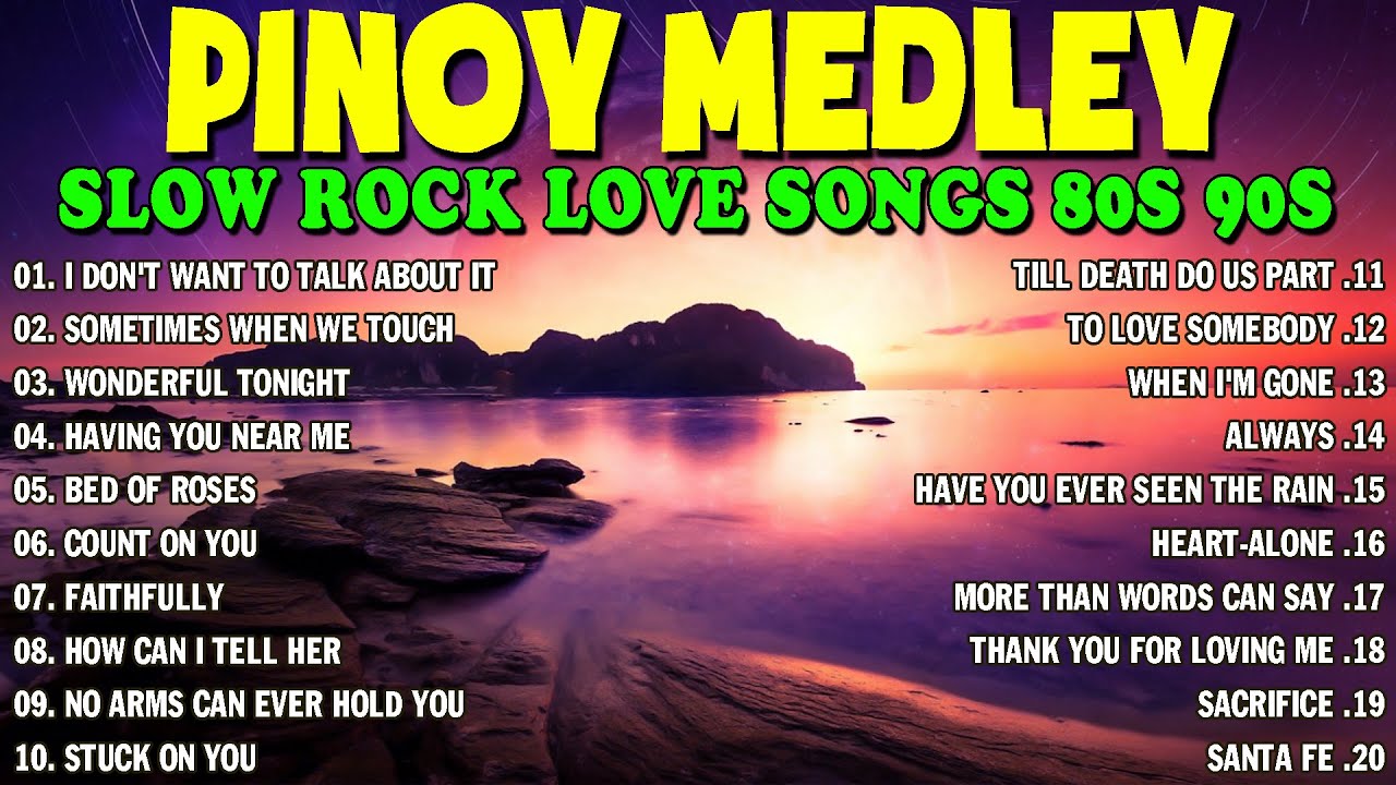 Slow Rock Love Song Nonstop 🎷 SLOW ROCK MEDLEY 🎧 Rock Ballads 70S 80S ...