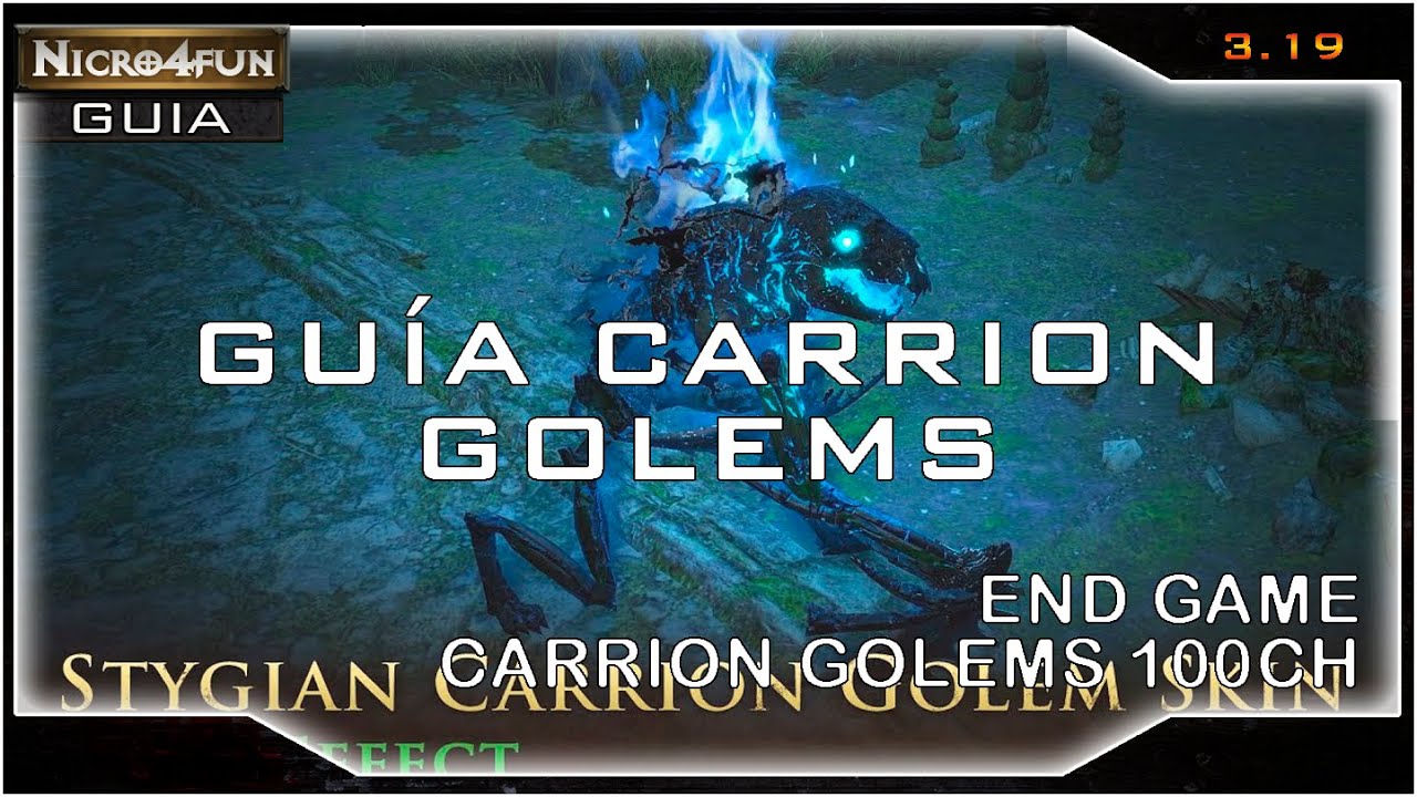 PoE - Guía Necromancer Golems - Carrion Golems Starter con 100ch [3.19 ...