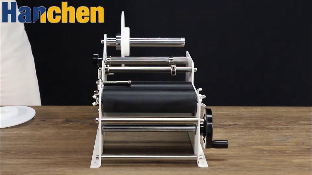 Hanchen Manual Round Bottle Labeling Machine Labeler Label Applicator ...