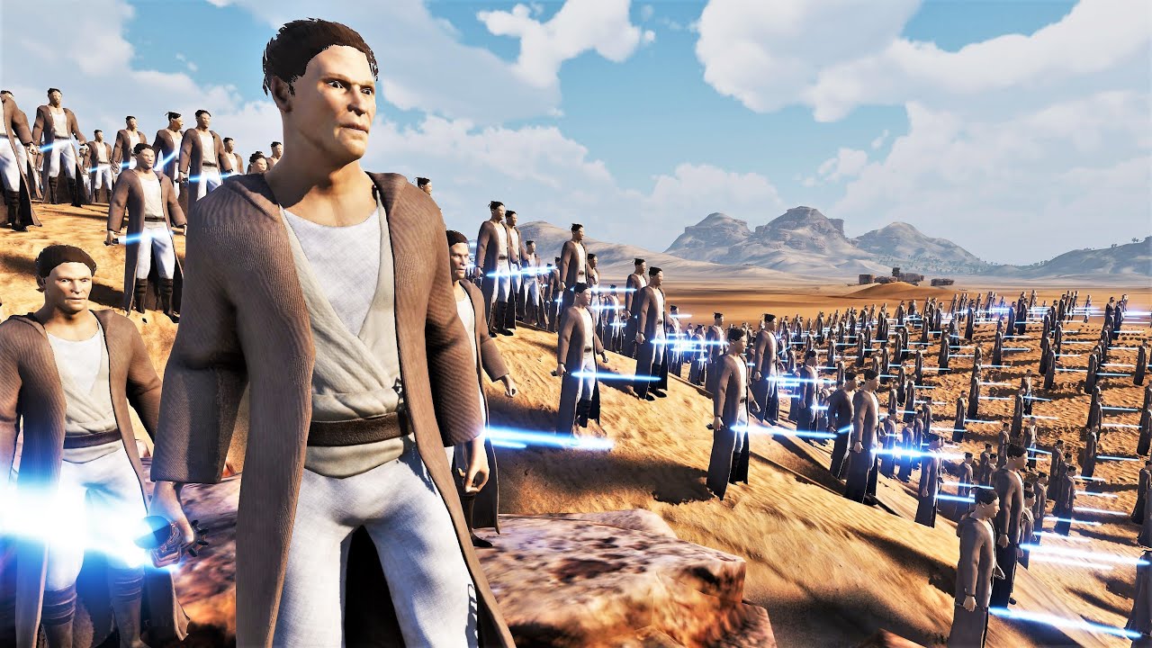 20.000 Star Wars Jedi Vs 1 MILLION Orcs & Giant Ogres - Ultimate Epic ...
