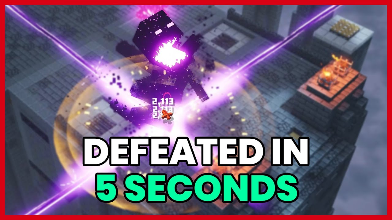 Moon Daggers vs Final Boss (Apocalypse VI) Minecraft Dungeons Gameplay ...