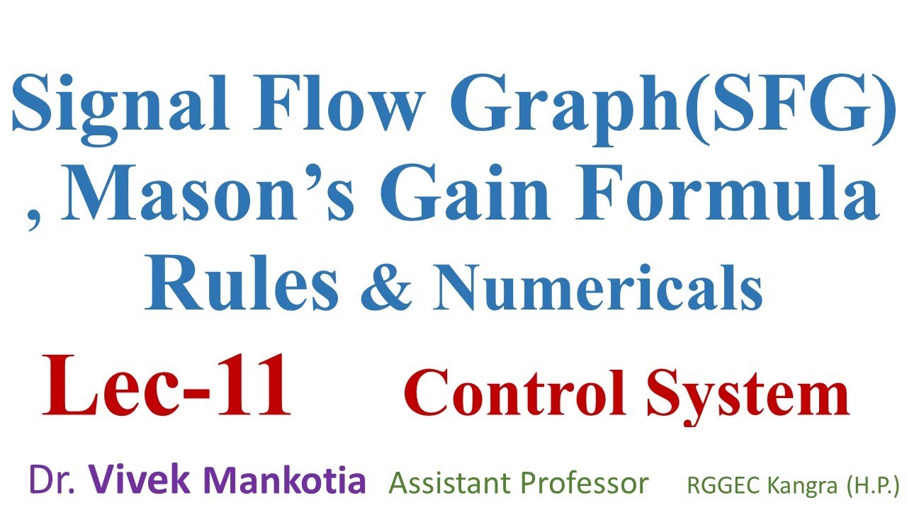 Signal Flow Graph, Mason's Gain Formula Transfer Function Rules ...