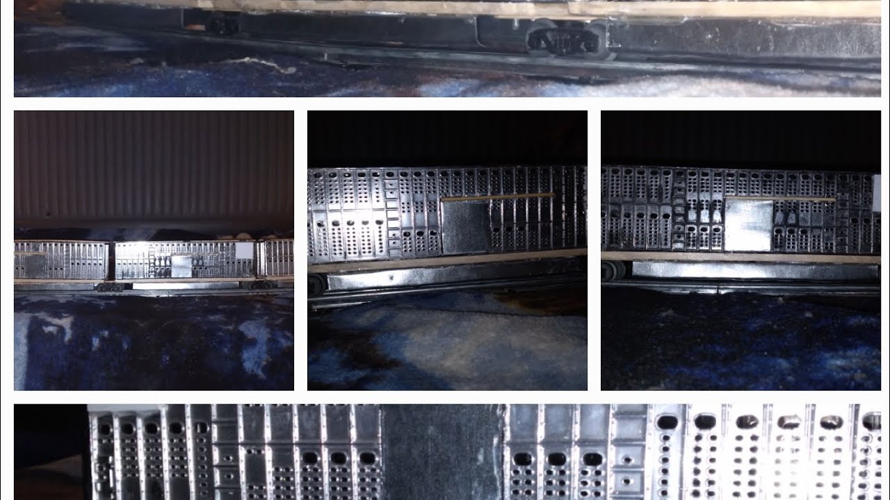 installing catwalks and side boards on the articulated cattle cars ...