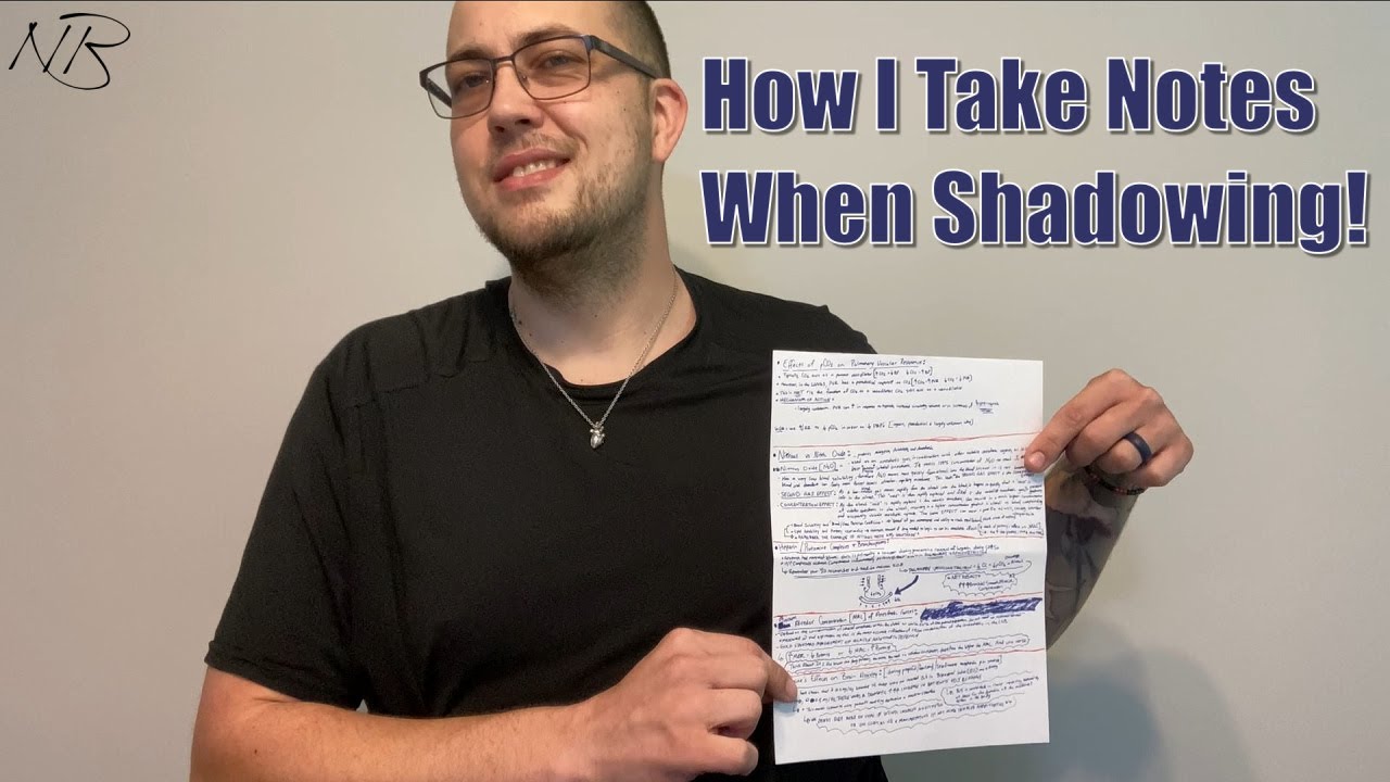 How I Take Notes When Shadowing CRNAs! - YouTube