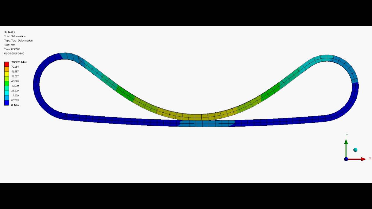 Non-linear contact analysis - YouTube